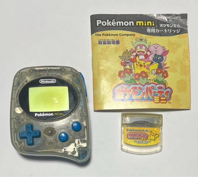 MINI CONSOLE PORTABLE Pokemon Mini bleue MIN-001 Nintendo pokemon party ...