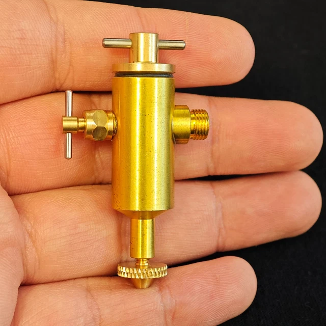 1/4&X40TPI BRASS DISPLACEMENT Oiler for Live Steam Engine Lubricator ...