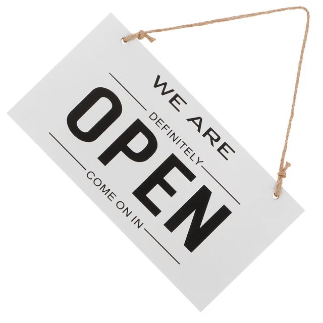 CLOSED OPEN SIGN Business Porch Sign Restaurant Business Sign Art Wall ...