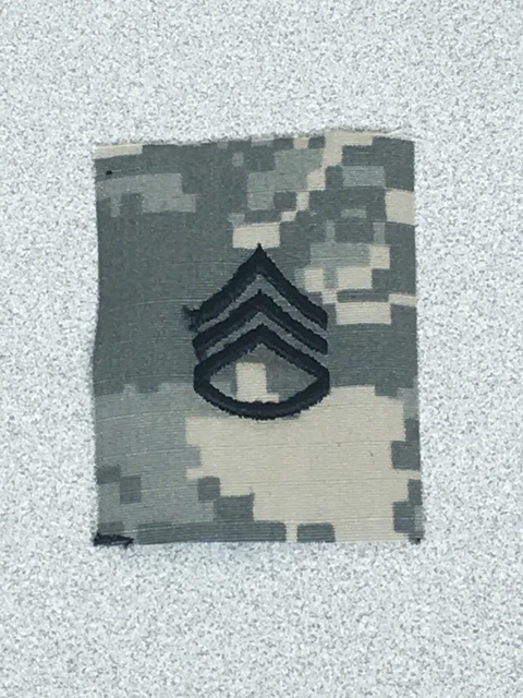US ARMY E-6 Staff Sergeant SSG ACU Rank Patch zum Aufnähen EUR 3,46 ...