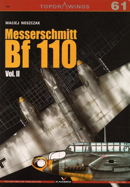 MESSERSCHMITT BF 110 vol. II - Kagero Topdrawings No. 61 EUR 15,98 ...