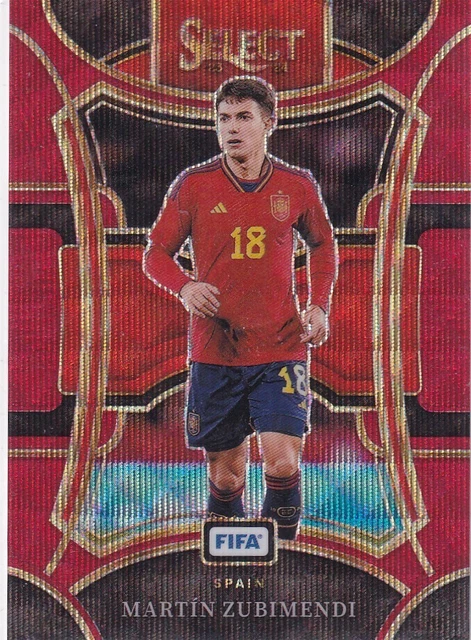PANINI 2023-24 SELECCIONE Fifa N º 120 Martin Zubimendi Red Wave Prizm ...