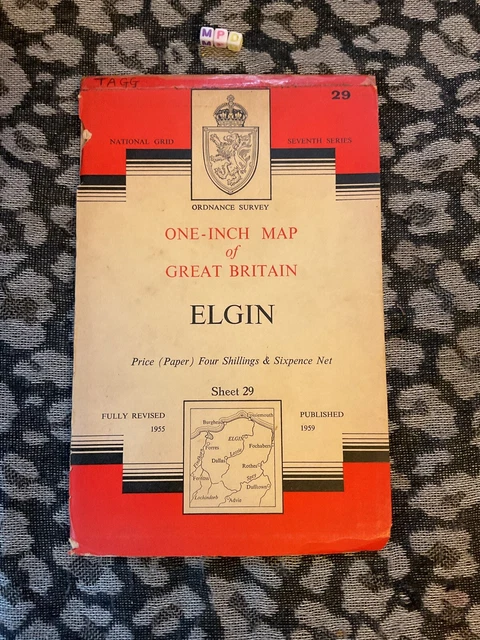 ANTIQUE ORDNANCE SURVEY , Map , FOLD OUT MAP , 1959 , Elgin £13.59 ...