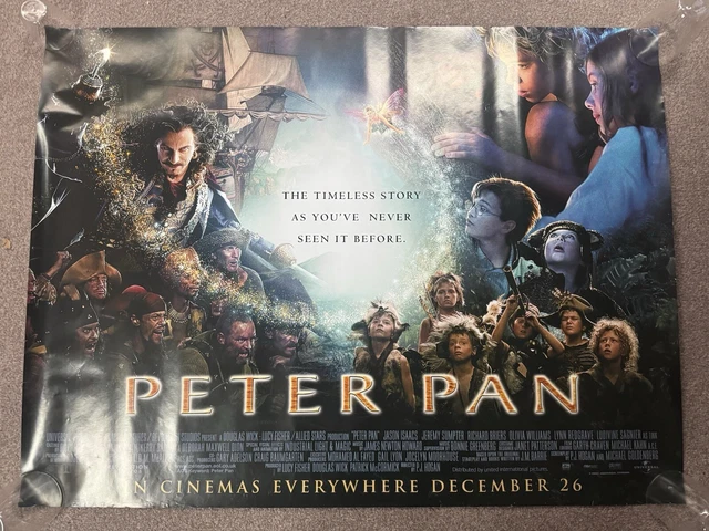 PETER PAN UK Quad Rolled Poster Jason Issacs Jeremy Sumpter 2003 £4.99 ...