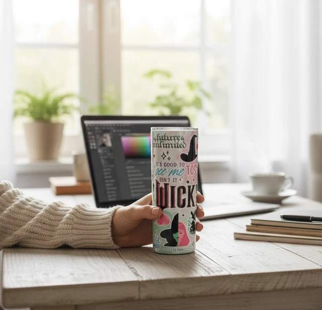 NEW WICKED FOR Good Glinda Elphaba Wizard of Oz Witch Cup Souvenir ...