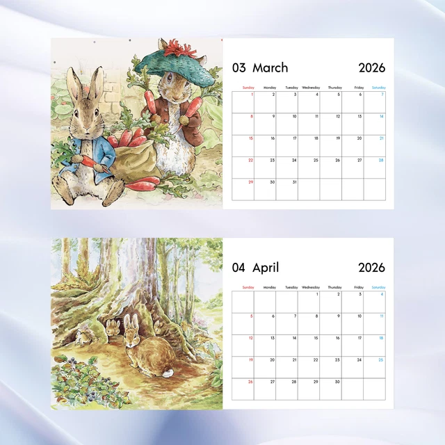 PETER RABBIT 2026 Calendar, Classic Beatrix Potter Wall Art, Vintage ...