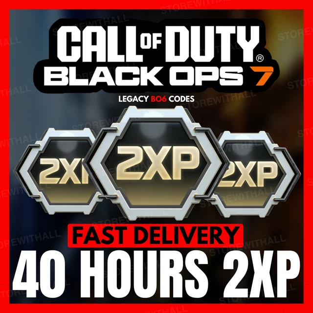 CALL OF DUTY Black Ops 7 (BO7) - 40 Hours 2XP Double XP - BO6 CODES ...
