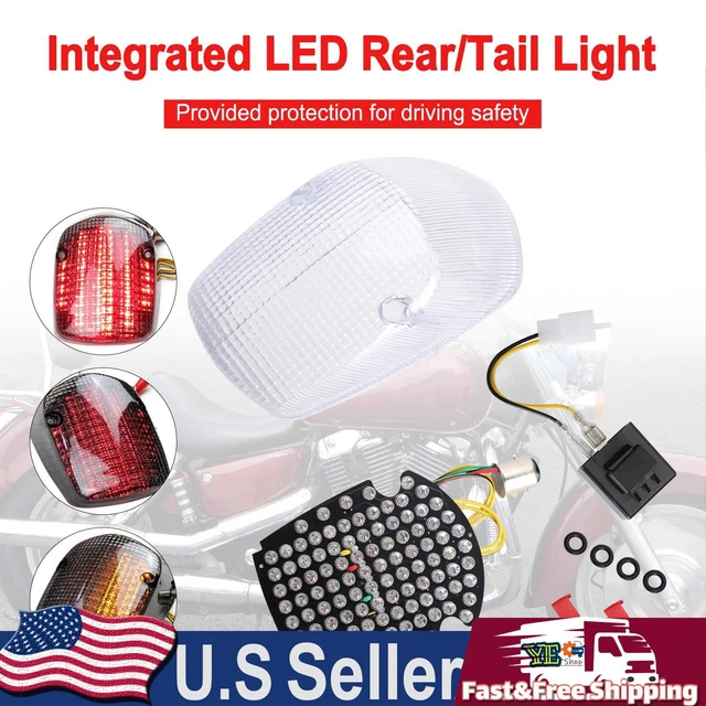 INTEGRATED LED REAR/TAIL Light For Honda Sabre Shadow ACE Deluxe ...