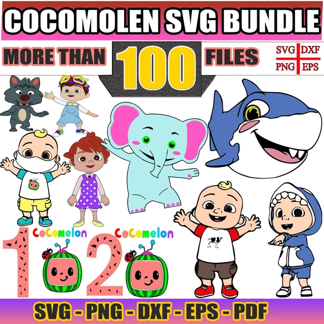 COCOMELON SVG MEGA Bundle, COCOMELON Png, pour Cricut EUR 4,55 ...