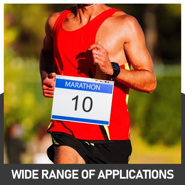 100PCS RUNNING BIB Display Holder Clear Bib Holder Running Bib Holder ...