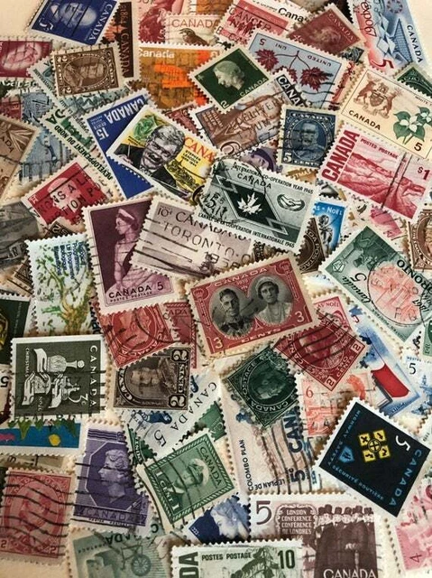 USED CANADIAN LOT 100 Different Stamps 1920-2000s $3.99 - PicClick CA