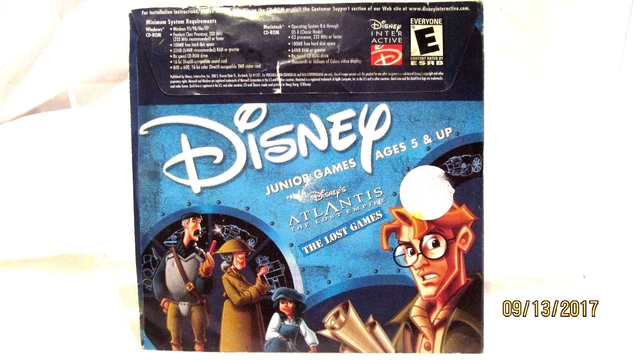 DISNEYS ATLANTIS THE Lost Games CD Rom Software Game Windows Macintosh ...