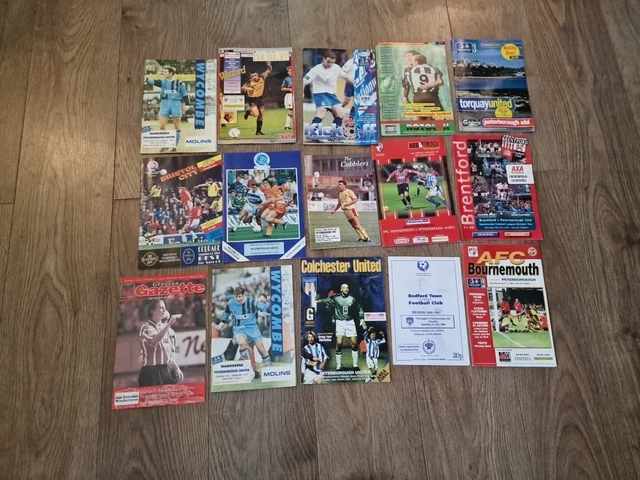 15X BUNDLE MATCHDAY Magazines Vintage Joblot Mixed Unchecked Wycome Etc ...