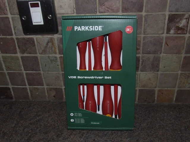 PARKSIDE VDE SCREWDRIVER Set 8 Piece Set High Quality Chrome Vanadium ...