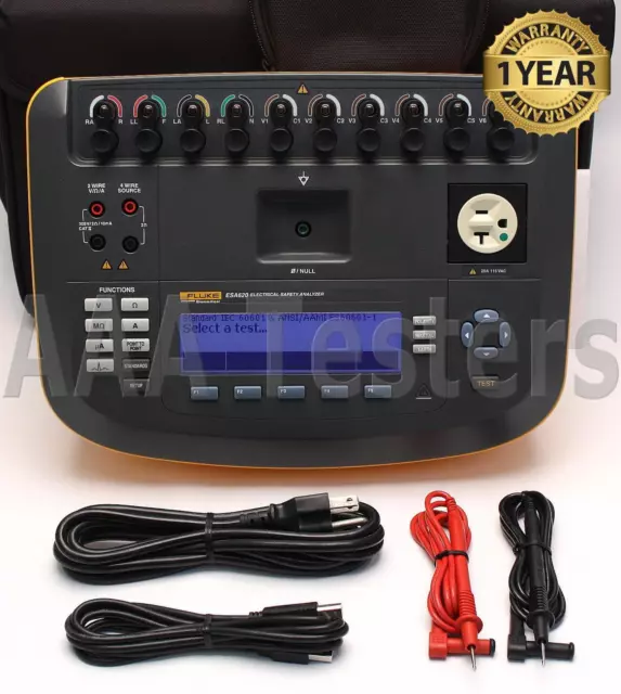 FLUKE ESA620 115 VAC Electrical Safety Analyzer Medical Equipment ...