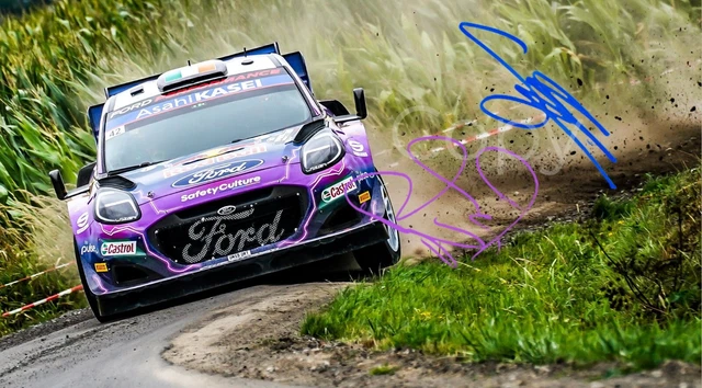 CRAIG BREEN & Paul NAGLE Signed 6x4 Photo WRC FORD Red Bull PUMA ...