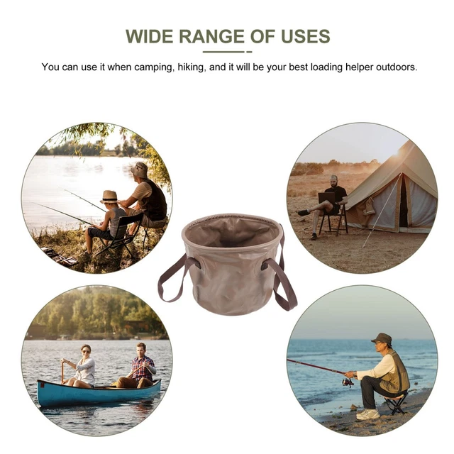 COLLAPSIBLE WASH BASIN Folding Bath Bucket for Outdoor Camping Water ...