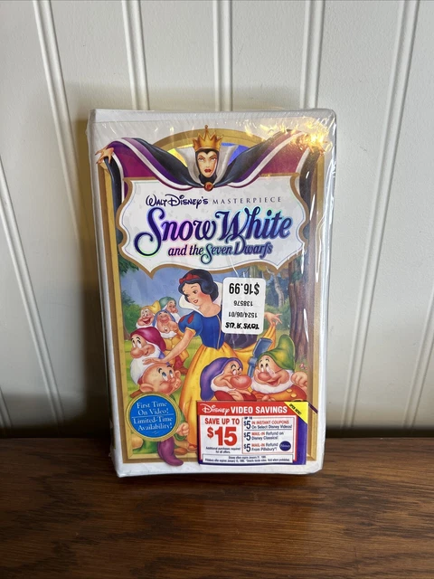 WALT DISNEYS MASTERPIECE Snow White The Seven Dwarfs VHS UNOPENED Hype ...