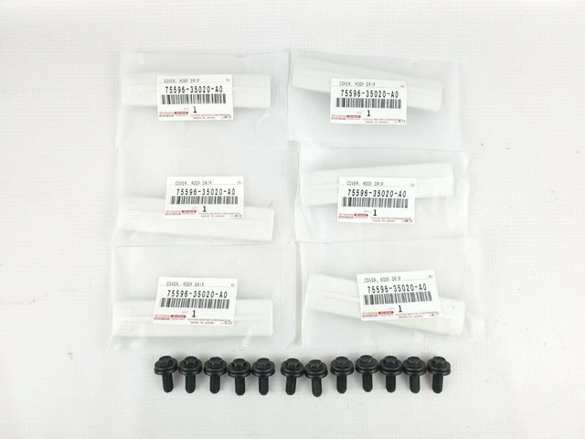 GENUINE TOYOTA FJ Cruiser Roof Rack Removal Kit Covers Clips Bolts OEM ...