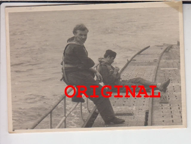 FOTO 2WK FRANKREICH Bordeaux Garonne Kriegsmarine U-Boot Schiff Matrose ...