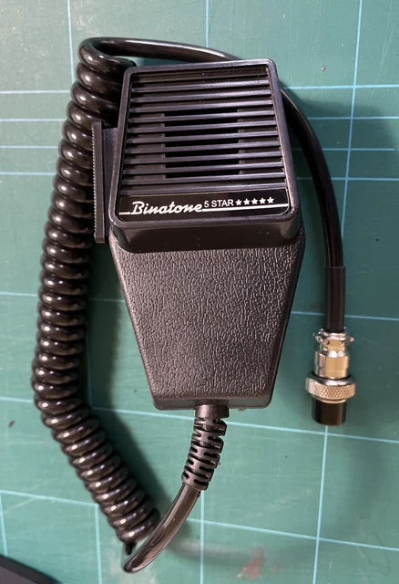 NEW CB RADIO microphone - 4 pin Cybernet with Binatone 5 star logo £18. ...