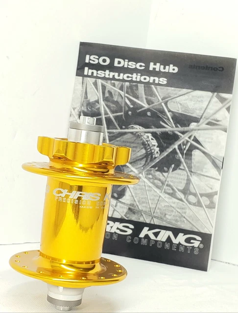 NOS CHRIS KING Front ISO Disc Hub 32 Hole 100mm QR 6 Bolt Beautiful ...