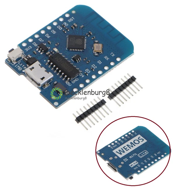 CARTE ESP8285 WEMOS D1 CH340 ESP8266 WIFI double prise base bouclier ...