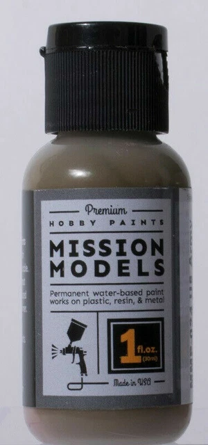 MISSION MODELS PREMIUM Hobby Paint US Army Olive Drab FS 319 1oz MMP ...