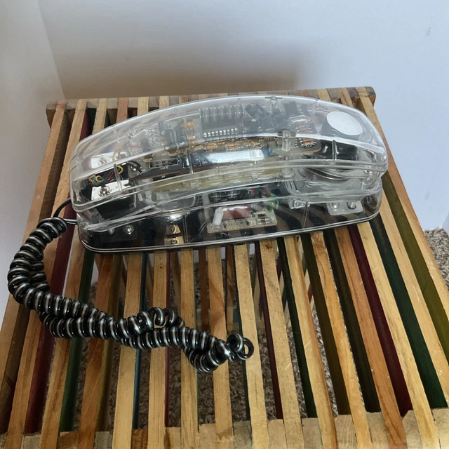 VTG 90S RETRO Conair Clear Transparent See Through Telephone SW205 ...