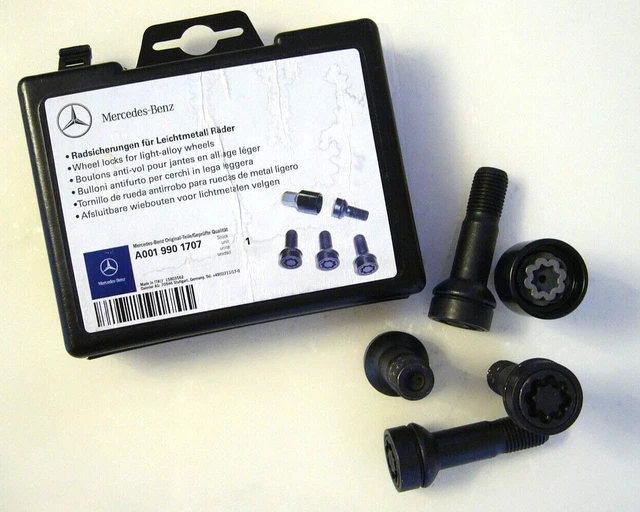 ORIGINAL MERCEDES BENZ Radsicherung Radschloss Bolzen M14 x 1,5 x 45 ...