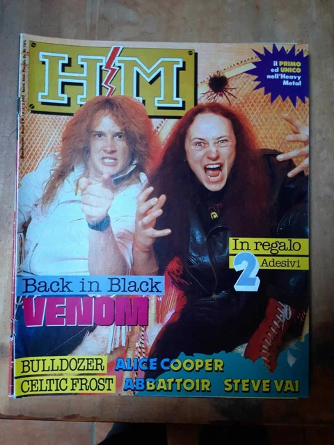 HM RIVISTA MAGAZINE Heavy Metal Hard Rock N 16 1987 Originale Venom ...