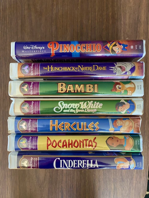 7 DISNEY MASTERPIECE Collection VHS Lot (Clamshell) £36.26 - PicClick UK