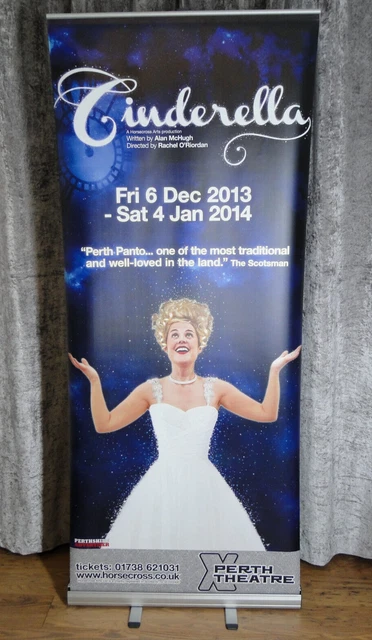 LARGE 2M HIGH Cinderella Pull out Poster & stand Perth Theatre Scotland ...