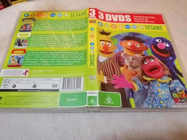PLAY WITH ME SESAME 3 DVD's - RARE COLLECTION - ABC for Kids DVD Issue ...
