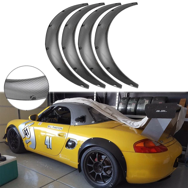 4.5& CARBON FIBER Fender Flares Wide Body Kit Wheel Arches For Porsche ...