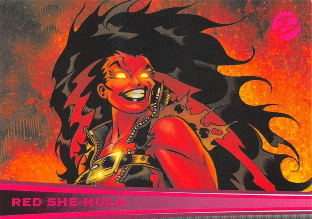 RED SHE-HULK / Marvel Dangerous Divas Series 1 (2011) BASE Trading Card ...