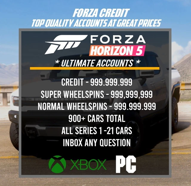 Forza Horizon 5 Mods Money FOR SALE! - PicClick UK