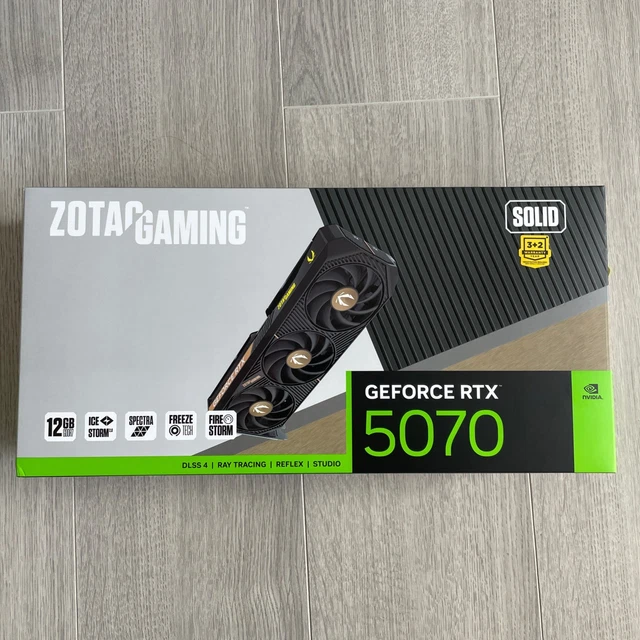 ZOTAC GAMING GEFORCE RTX 5070 Solid, 12GB GDDR7, HDMI, 3x DP, Top ...