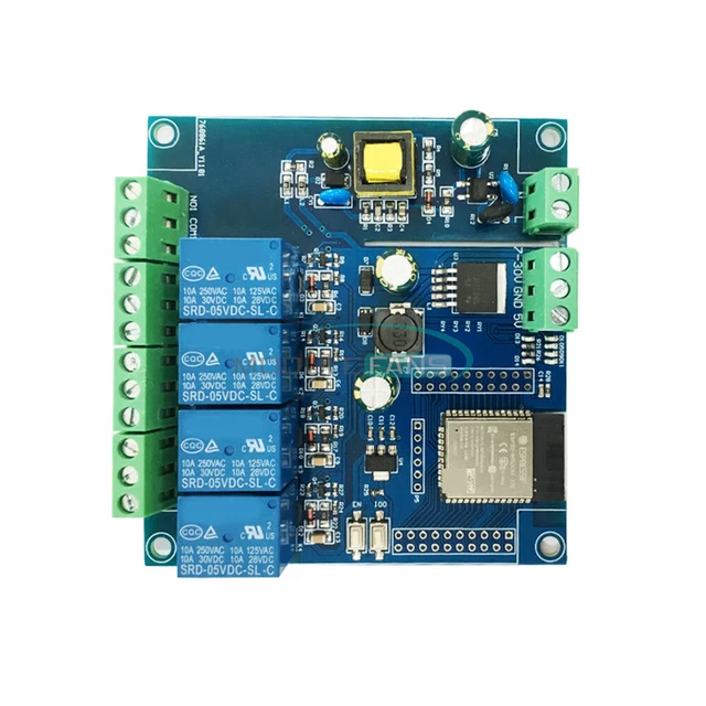 AC/DC ESP32 WIFI Bluetooth 4-way Relay Module ESP32-WROOM Development board £12.76 - PicClick UK
