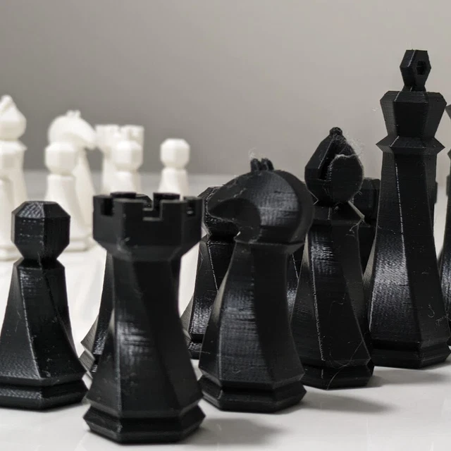 HEXAGON CHESS SET, 3D Printed with Multiple Color Options, Pieces Only ...