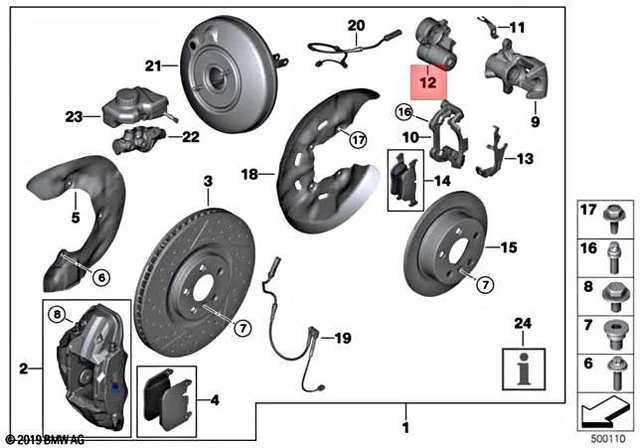 GENUINE BMW MINI BMW I ZINORO X1 Cooper Jcw One I3 I3s ACTUATOR FOR ...