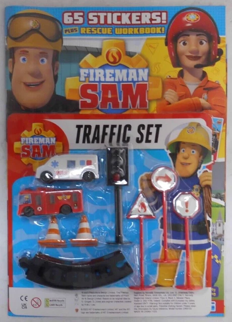 FIREMAN SAM MAGAZINE #46 2024 Puzzles Colouring Crafts +Traffic Play ...