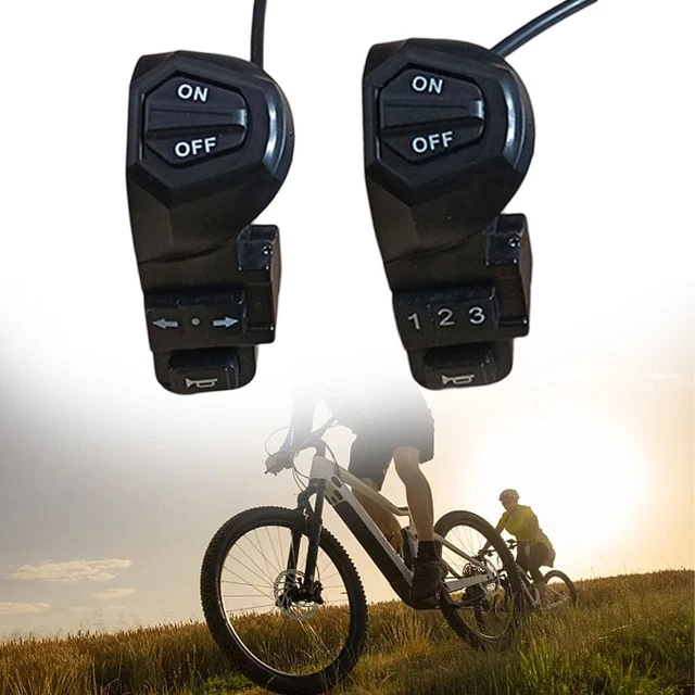 INTERRUPTEUR DE V??LO ??lectrique antid??rapant avec phare corne fonction direct EUR 11,76 ...