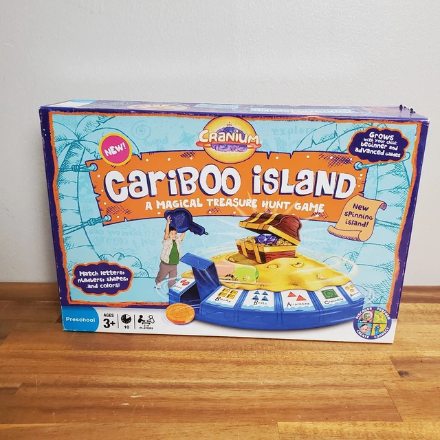 CRANIUM CARIBOO ISLAND Board Game Kids Treasure Hunt 2008 Hasbro 100% ...