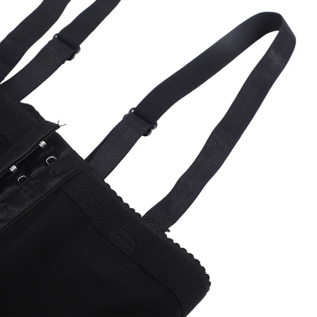 HIGH WAISTED CORSET Polyamide Fibre Buttoned Buttock Augmentation Tummy ...