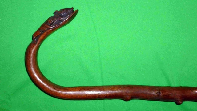 BELLE CANNE Pommeau Sculpté Sanglier Et Chien EUR 150,00 - PicClick FR