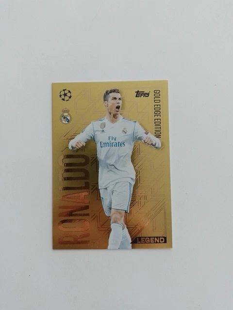 CARTA CRISTIANO RONALDO Gold Edge Edition # GE 7 - Topps Match Attax ...