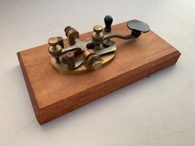 ANTIQUE SIGNAL ELECTRIC Mfg Co. Morse Code Telegraph Key £17.76 ...