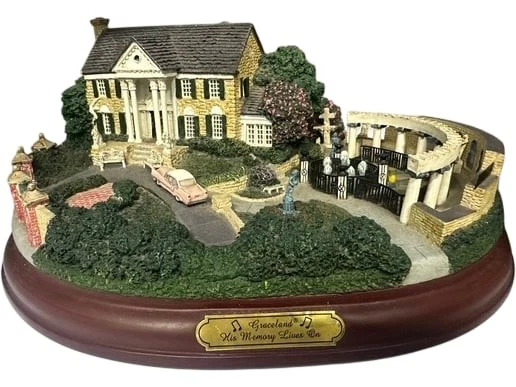 ELVIS PRESLEY GRACELAND Model Hawthorne Village Masterpiece - #1016 £25 ...