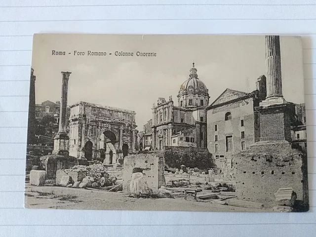 CARTOLINA ANTICA: ROMA, Il Foro Romano - Colonne onorarie. Fp, nv EUR 4 ...
